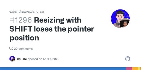 Resizing With Shift Loses The Pointer Position · Issue 1296
