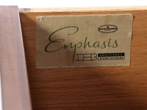 Broyhill Premier Emphasis Mid Century Modern Walnut High Chest Of Drawers Everything But The House