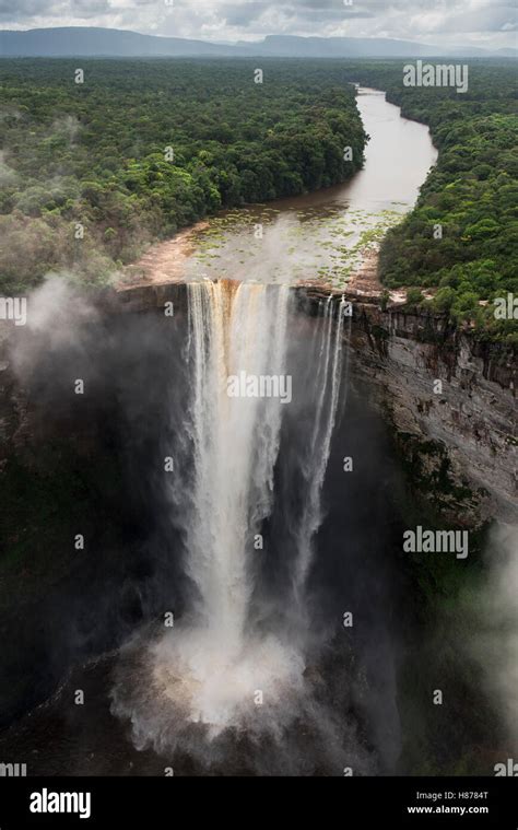 Kaieteur Falls Where The Potaro River Runs Into The Essequibo River