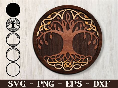Tree Of Life Layered SVG Cut File For Laser Cutting And Cricut Cnc Project Glowforge File Etsy