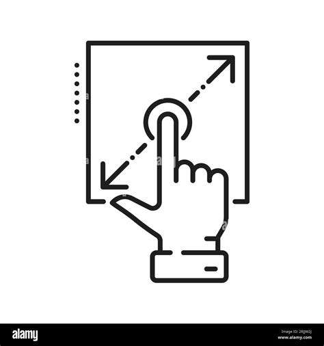 Scaling And Reduce Sign Smaller And Bigger Maximize Sign Hand Press