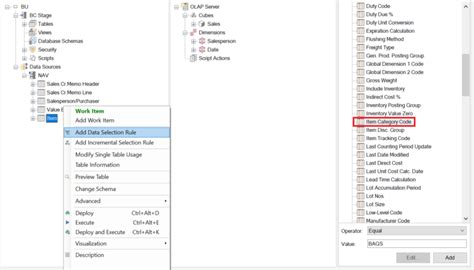 Data Selection Rules Global Data 365