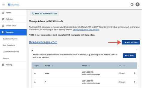 Adding Dns Records To Bluehost Mangomint Salon And Spa Software