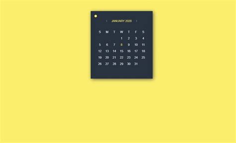 30 Javascript Calendar Design Code Examples Onaircode