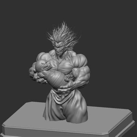 👾 Yujiro Hanma And Retsu Kaioh Baki Anime Fight Diorama Stl 3d