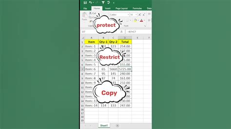 How To Protect And Restrict Copying In Excel Excel Sheet Protection