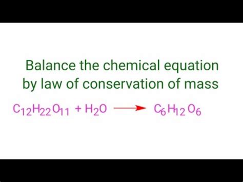 C H O H O C H O Balance The Chemical Equation C H O H O C H O YouTube