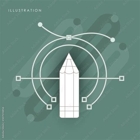 Pen Tool Vector Computer Graphics The Curve Control Points Stock