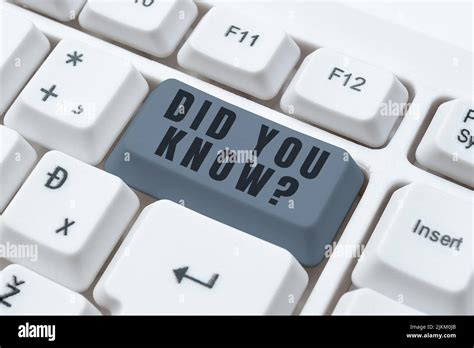 Conceptual Display Did You Know Question Concept Meaning Fun Facts And Figures Information