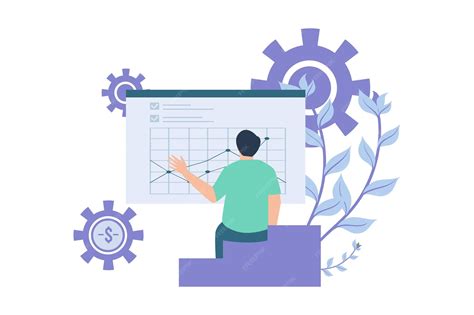 Premium Vector Business Analysis Flat Design Illustration