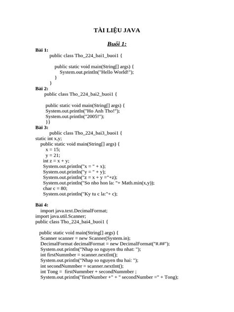 tÀi liỆu java pdf