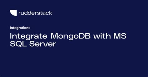 Integrate Mongodb With Ms Sql Server