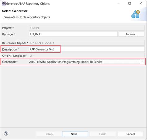 Abap Restful Application Programming Model 8 Rap Generator Wizard Discovering Abap