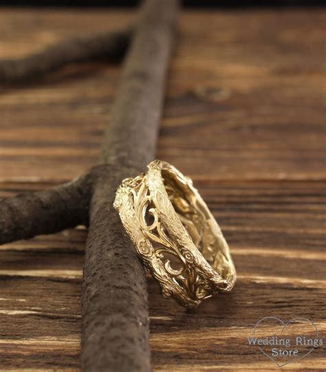 Tree Women S Ring In Vintage Style Tree Unique Wedding Etsy