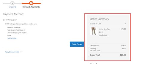 Magento2 How To Move Cart Total Below The Cart Items On Checkout Page