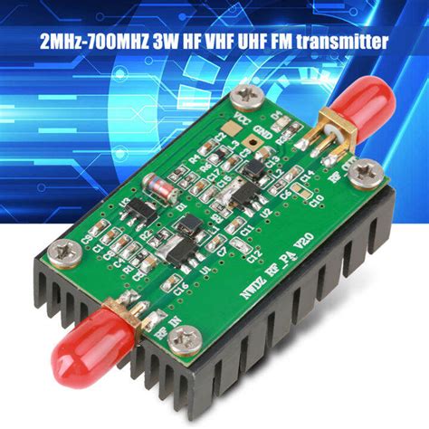 Broadband RF Power Amplifier HF VHF UHF FM Transmitter W V DB Gain