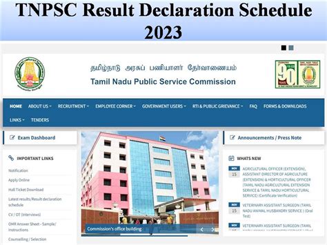 TNPSC Result Declaration Schedule 2023 Out Download Tamil Nadu Group 1 2 Mains Exam Results