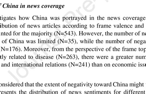 Cross Correlation Among The Perception Of The Threat Of Infection The