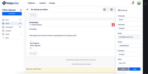 Shared Mailbox Zoho Integration Helpwise Product Updates
