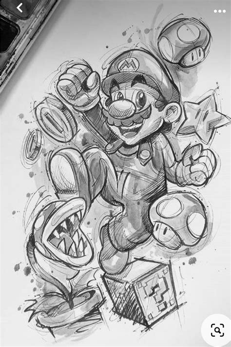 How To Draw Mario Step By Step Drawing Guide By Dawn Artofit