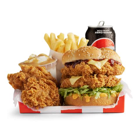 Zinger Stacker® Burger Box Boxed Meals Kfc Menu