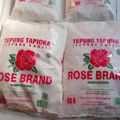 Jual Tepung Tapioka Rose Brand Tepung Tapioka 200g Tepung Tapioka 500g Tepung Kanji