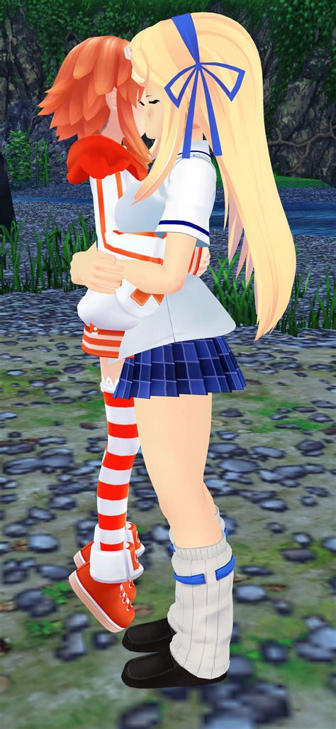 Mmd Katsuragi And Madison Kiss By Megaali On Deviantart