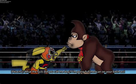 Fake Screenshot Lucha Pikachu Libre Vs Dk By Rdj1995 On Deviantart