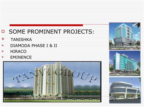 Tanvi Group Of Builders And Developers Ppt Real Estate Industry