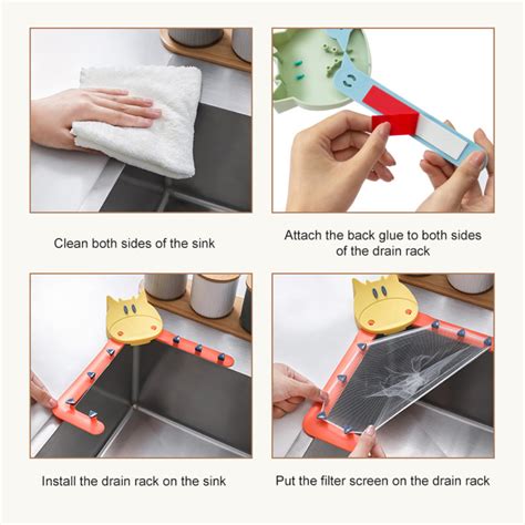 ตะกร้าขยะอ่างล้างจานในครัวแบบใช้แล้วทิ้ง ตะกร้าแขวนแบบมีสามเหลี่ยมสำหรับวางจานล้างสระว่ายน้ำ