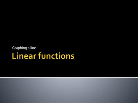 Linear Functions Pptx Physics Science