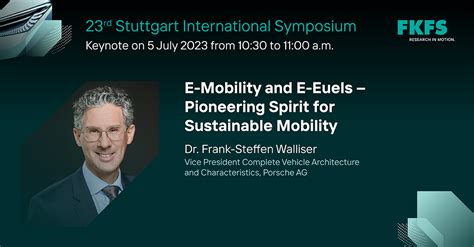 Fkfs Research In Motion Dr Frank Steffen Walliser Hält Keynote Zum 23 Internationalen