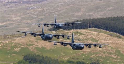 Cool Video Shows Formation Of Usaf Mc 130js Flying Through Mach Loop