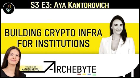 Building Crypto Infra For Institutions With Aya Kantorovich Youtube