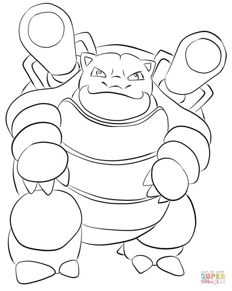 Blastoise Outline