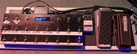 The Rack Setup Routes To The Custom Audio Electronics Rs T Midi Foot Controller On Pedalboard No