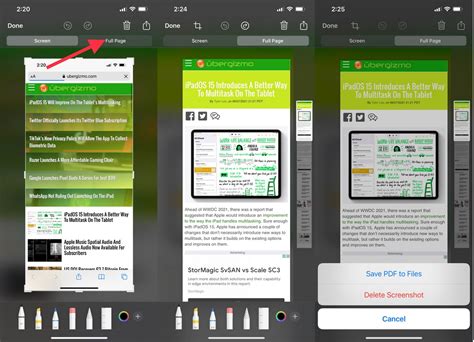 How To Take A Scrolling Screenshot On Iphone Ubergizmo