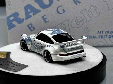1 64 Pgm Porsche 911 964 Rwb White Dragon Diecast Car Model