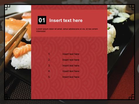 Free Keynote Backgrounds Sushi Slides