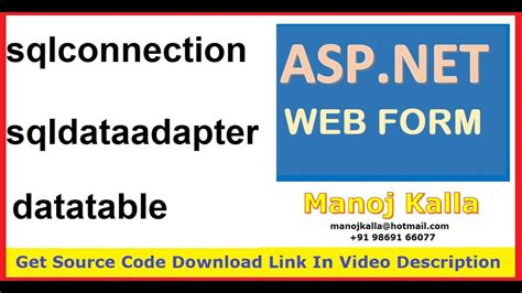 Sqlconnection Sqldatatadapter C Sqlconnection And