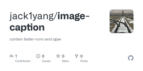 GitHub Jack1yang Image Caption Contain Faster Rcnn And Sgae