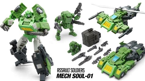 Transformers Mech Fans Toys Mech Soul Ms 01 Assault Soldiers Springer 3 Combo Vehicle Robot