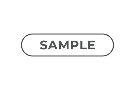 Sample Button Speech Bubble Banner Label Sample 24205794 Vector Art At Vecteezy
