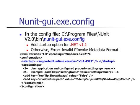 Ppt Introduction To Unit Testing Using Nunit Powerpoint