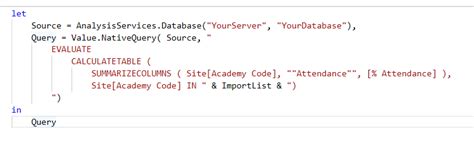 solved analysis services import dax query filtered on a p microsoft fabric community