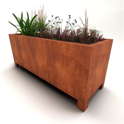 Steel Rectangular Planter