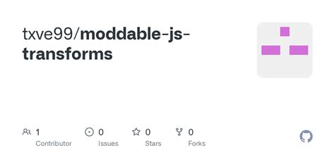 Github Txve99moddable Js Transforms