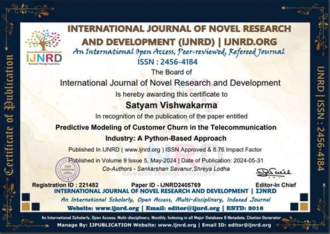 Satyam Vishwakarma On Linkedin Datascience Machinelearning Customerchurn Telecommunications