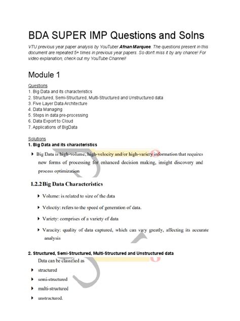 Bda Super Imp Pdf Apache Hadoop No Sql Bda Super Imp Pdf Apache Hadoop No Sql