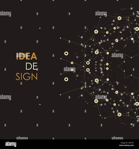 Abstract Bright Simple Technology Vector Background Connection Structure Stock Vector Image